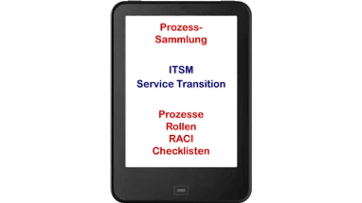 ITSM Prozessvorlagen Service Transition - Alle Infos ansehen