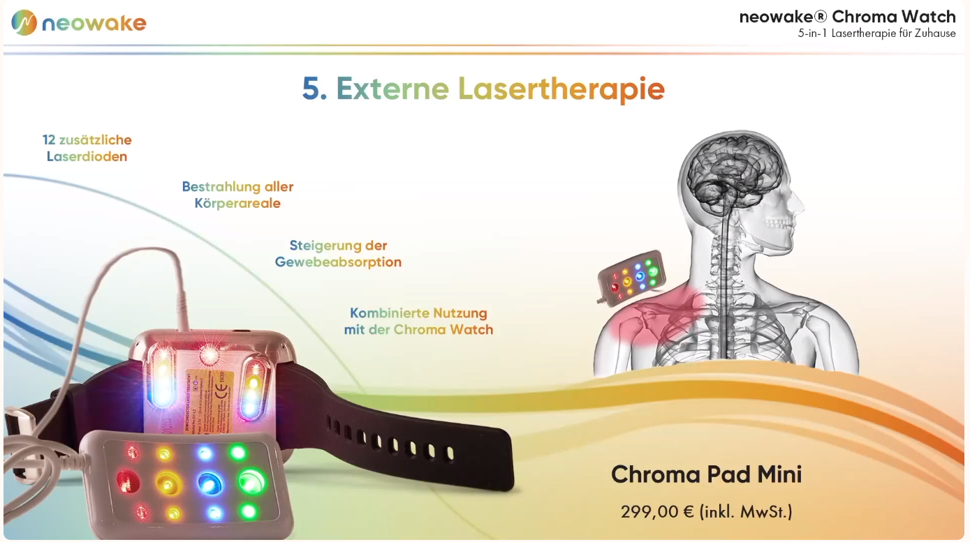 Chroma Watch - die 5-in1-Lasertherapier - Alle Infos