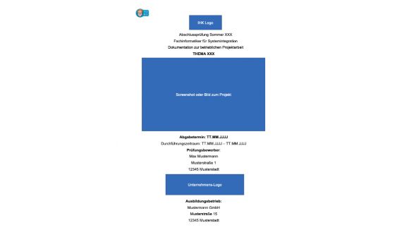 Vorlage für die Dokumentation inkl Erklärungen und Beispiel - Alle ...